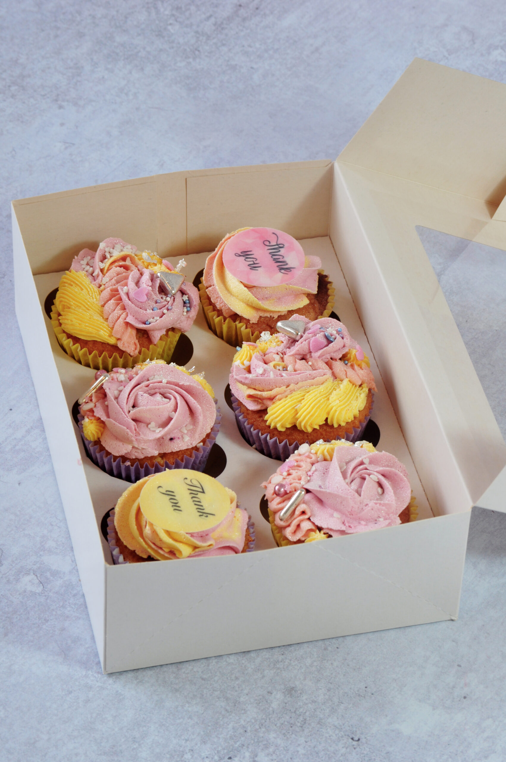 Box Of 6 Cupcakes The Pastry Corner